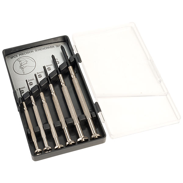 Anvil AV-PSCREW Miniature Precision Screwdriver Set Flat/Cross 6 Piece ...