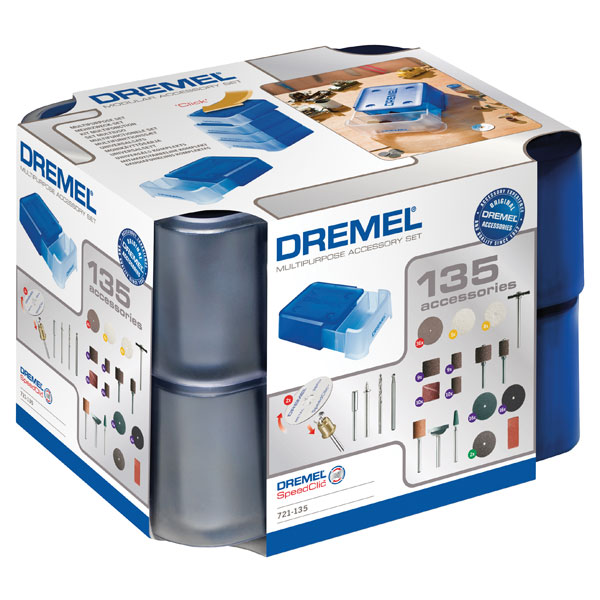 Dremel 721 Multipurpose Modular Accessory Set - 135 Piece | Rapid ...