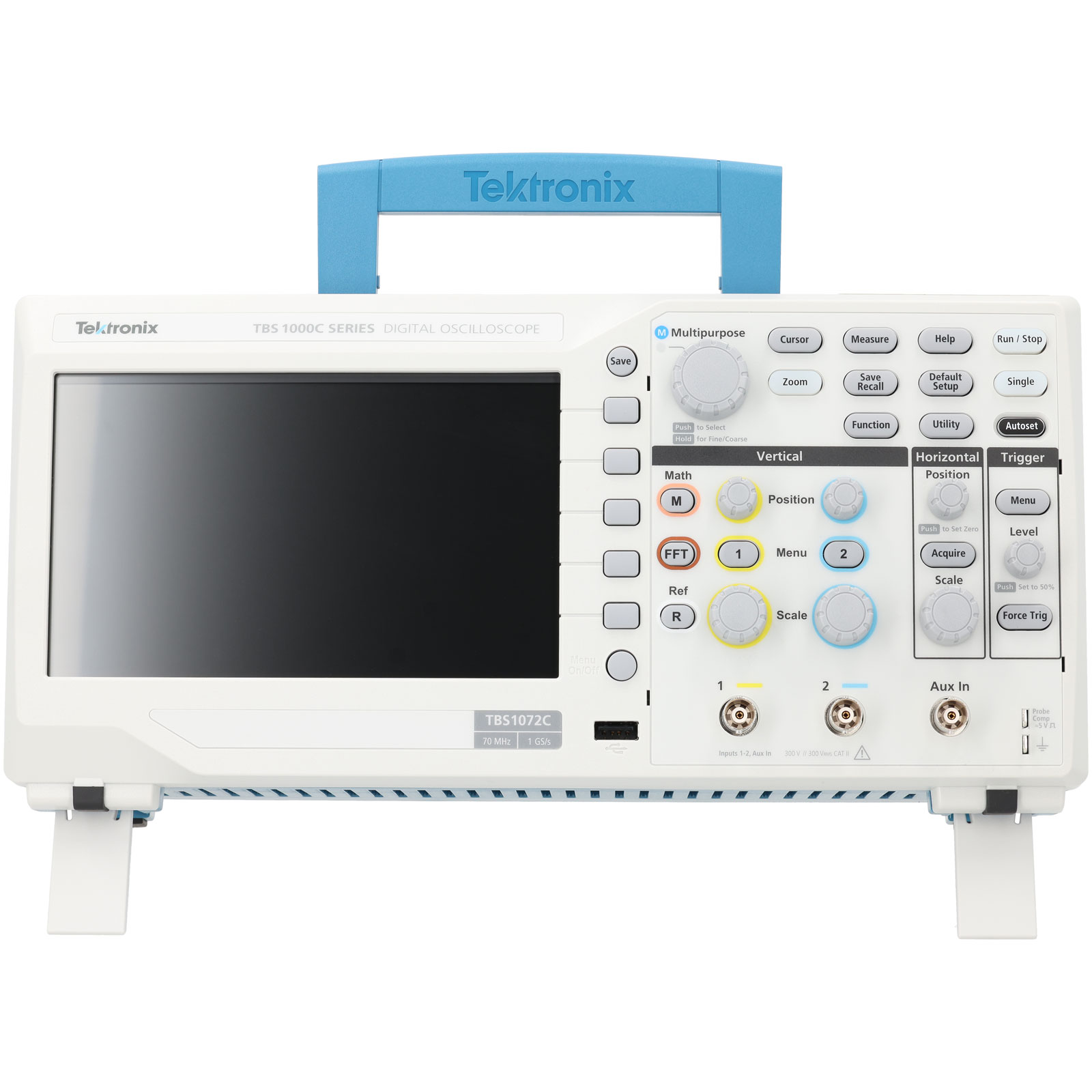Tektronix TBS1072C 2 Channel Digital Storage Oscilloscope 70MHz | Rapid Online