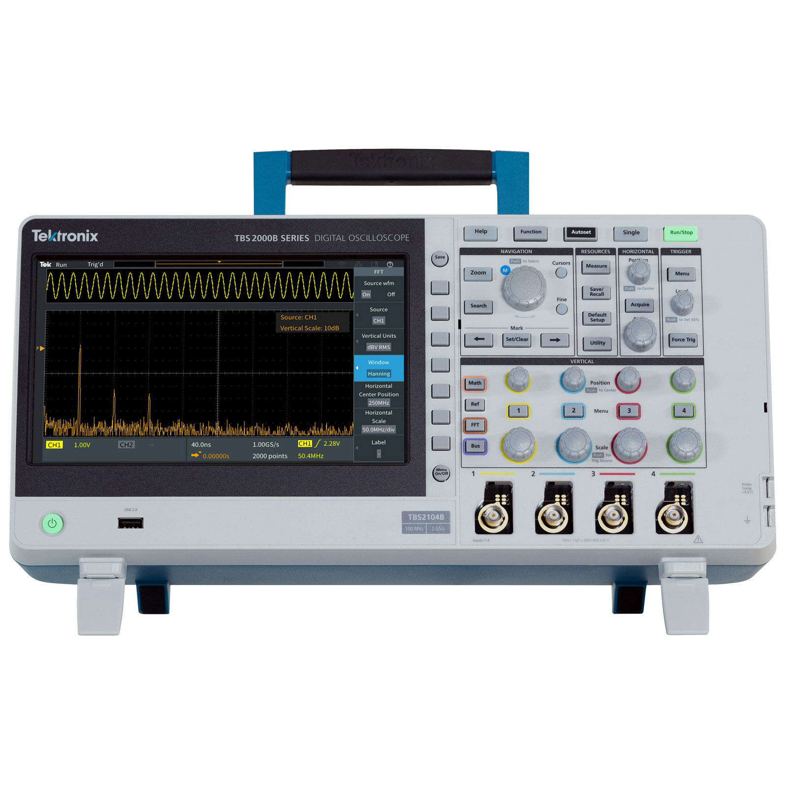Tektronix TBS2204B 4 Channel Digital Storage Oscilloscope 200MHz ...
