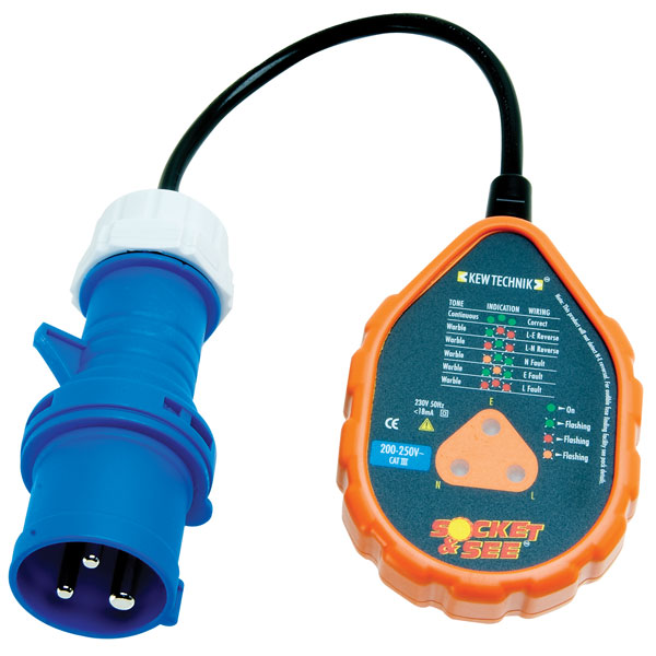 Socket&See SOK 40/16HD 230V Industrial Socket Tester | Rapid Online
