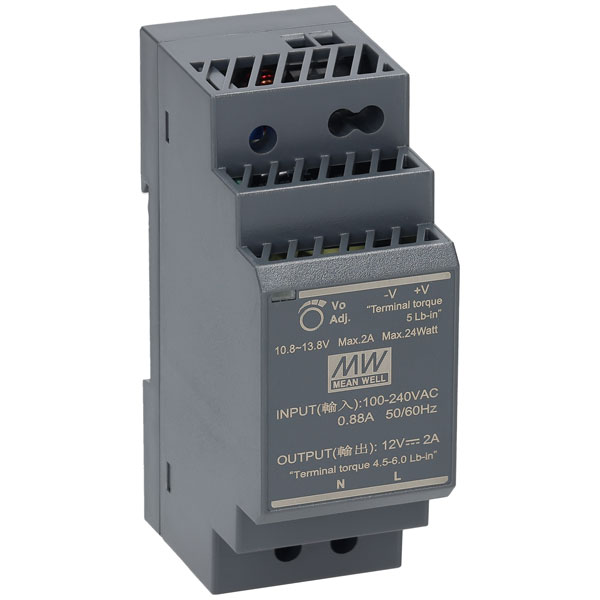 MeanWell HDR-30-12 30watt 12vdc Din Rail | Rapid Electronics