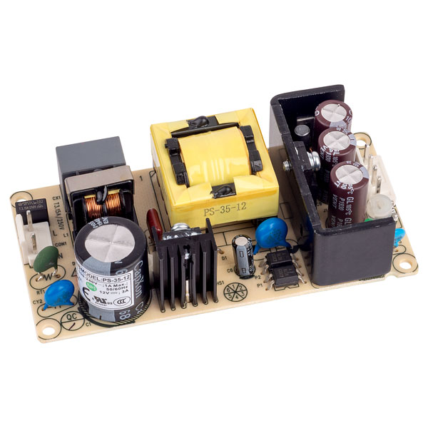 TT Electronics PS 35 12 Open Frame Power Supply 12V DC 3A 36W Rapid TT Electronics PS 35 12 Open Frame Power Supply 12V DC 3A 36W Rapid