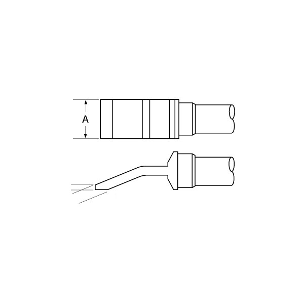 Metcal TFP-BLH50 Heavy Duty Tweezer Cartridge Pair 16mm | Rapid Electronics