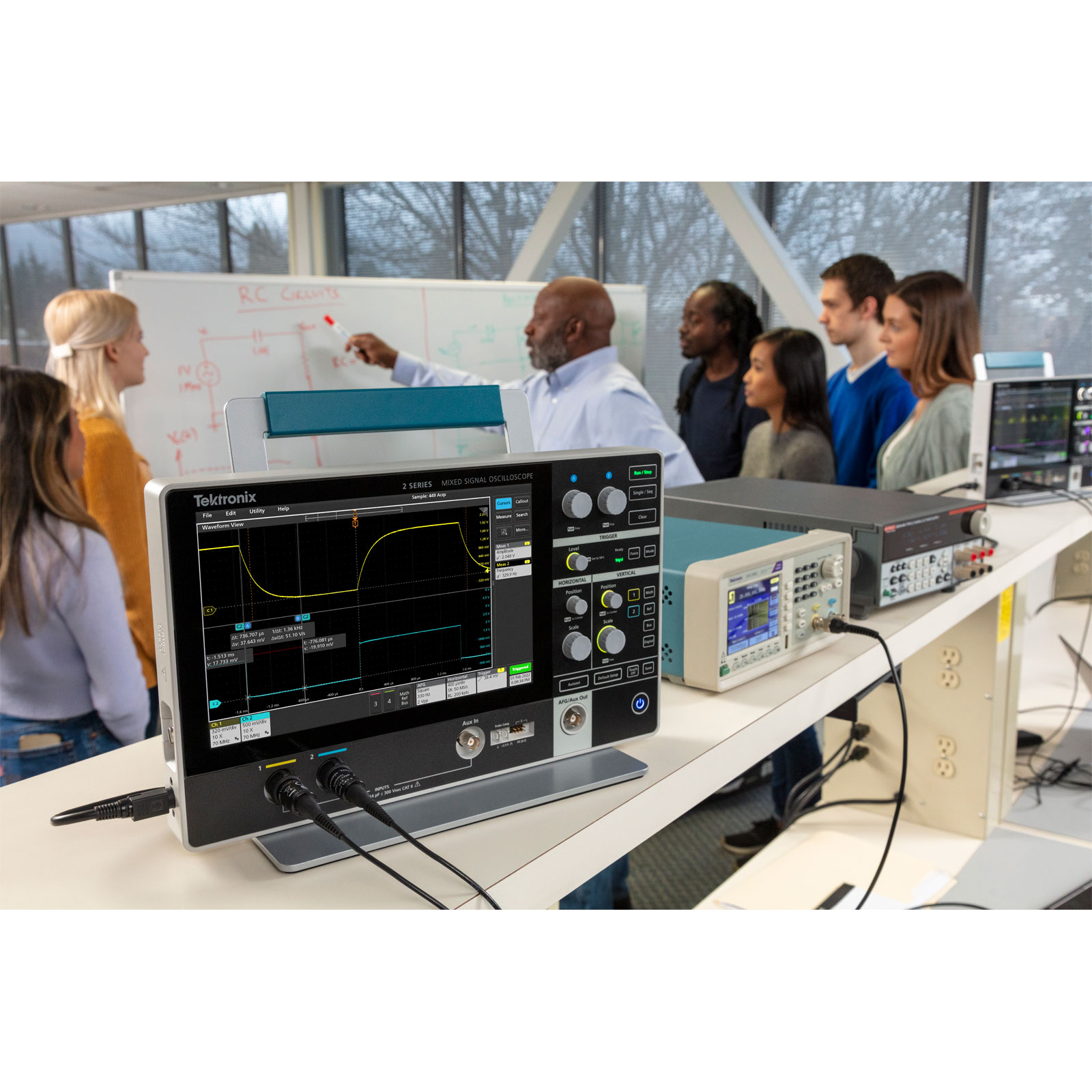 Tektronix MSO22 2-BW-350 Mixed Signal Oscilloscope 2 Channels 350MHz ...