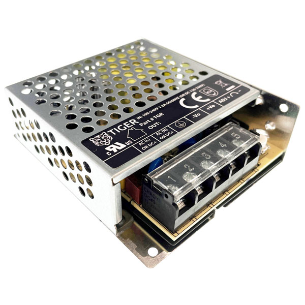 Tiger Power Supplies TGR35-12 12vdc 3A 36W Industrial enclosed PSU | Rapid Electronics