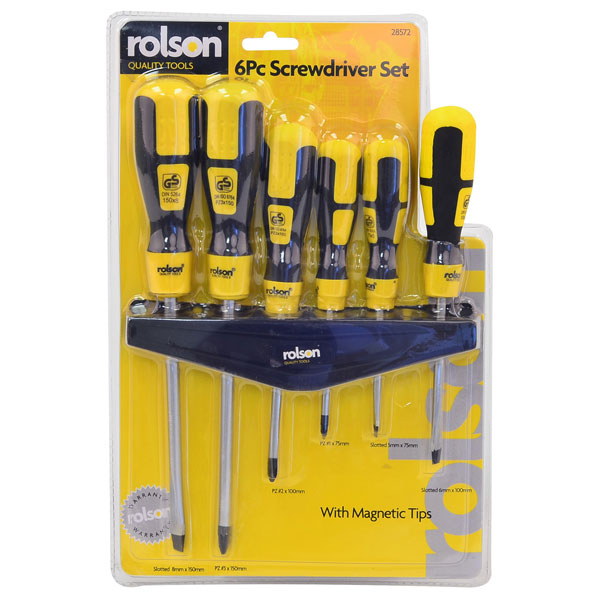 Rolson 28572 6pc Screwdriver Set | Rapid Online