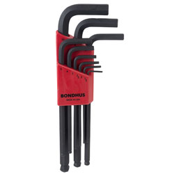 Bondhus 10999 BLX9M Metric Ballpoint Hexagon L Wrench Set 9 Piece Rapid Electronics