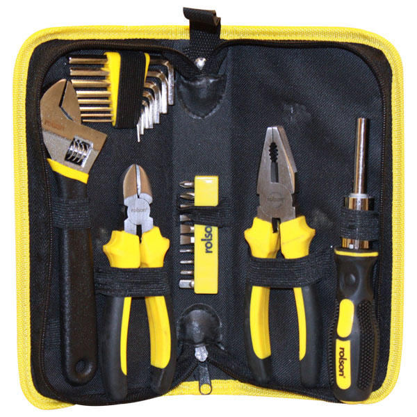 Rolson 21pc Tool Kit In Pouch | Rapid Electronics