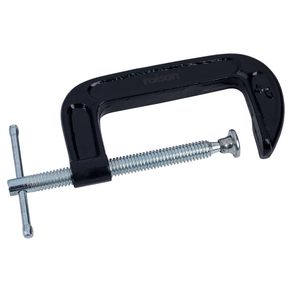 Rolson 14204 100mm Fine Thread G Clamp | Rapid Electronics