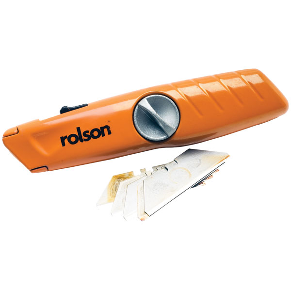 Rolson 62814 Retractable Utility Knife | Rapid Online