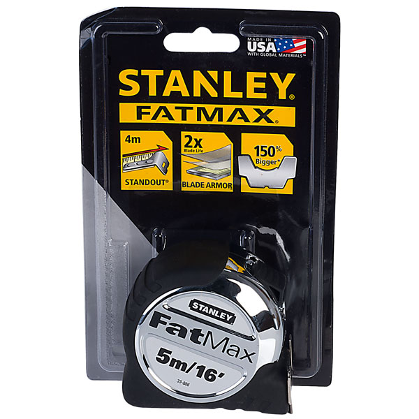 Stanley 5-33-886 FatMax Tape Measure 5m/16ft | Rapid Online