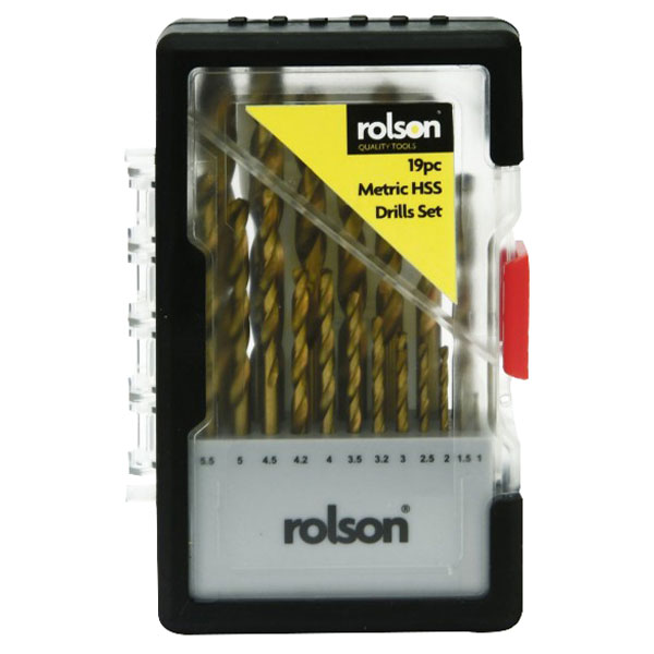 Rolson 48719 19pc HSS Drill Bit Set | Rapid Electronics