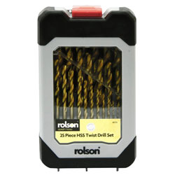 Rolson 48725 25pc HSS Drill Bit Set | Rapid Online