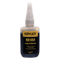 KRYLEX® KB1054 Instant Adhesive - Rubber Toughened - Black - 50g | Rapid Electronics