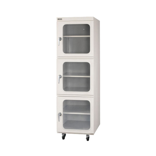 SJM Eurostat ESD Cabinet 3 Door 5 Shelf 740L | Rapid Electronics