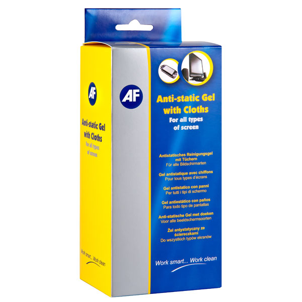 AF SCG000 Anti-Static Screen Gel & Cloths 125ml | Rapid Online