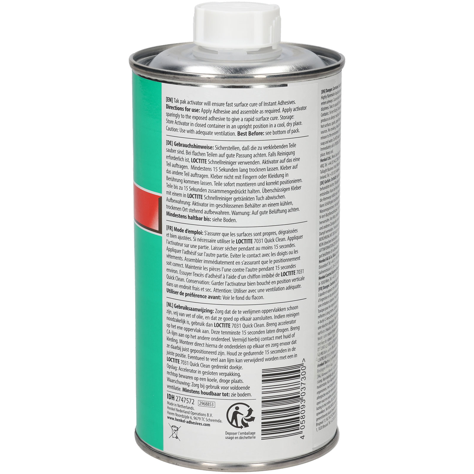 Loctite 2747572 SF 7455 Tak Pak Activator 500ml | Rapid Online