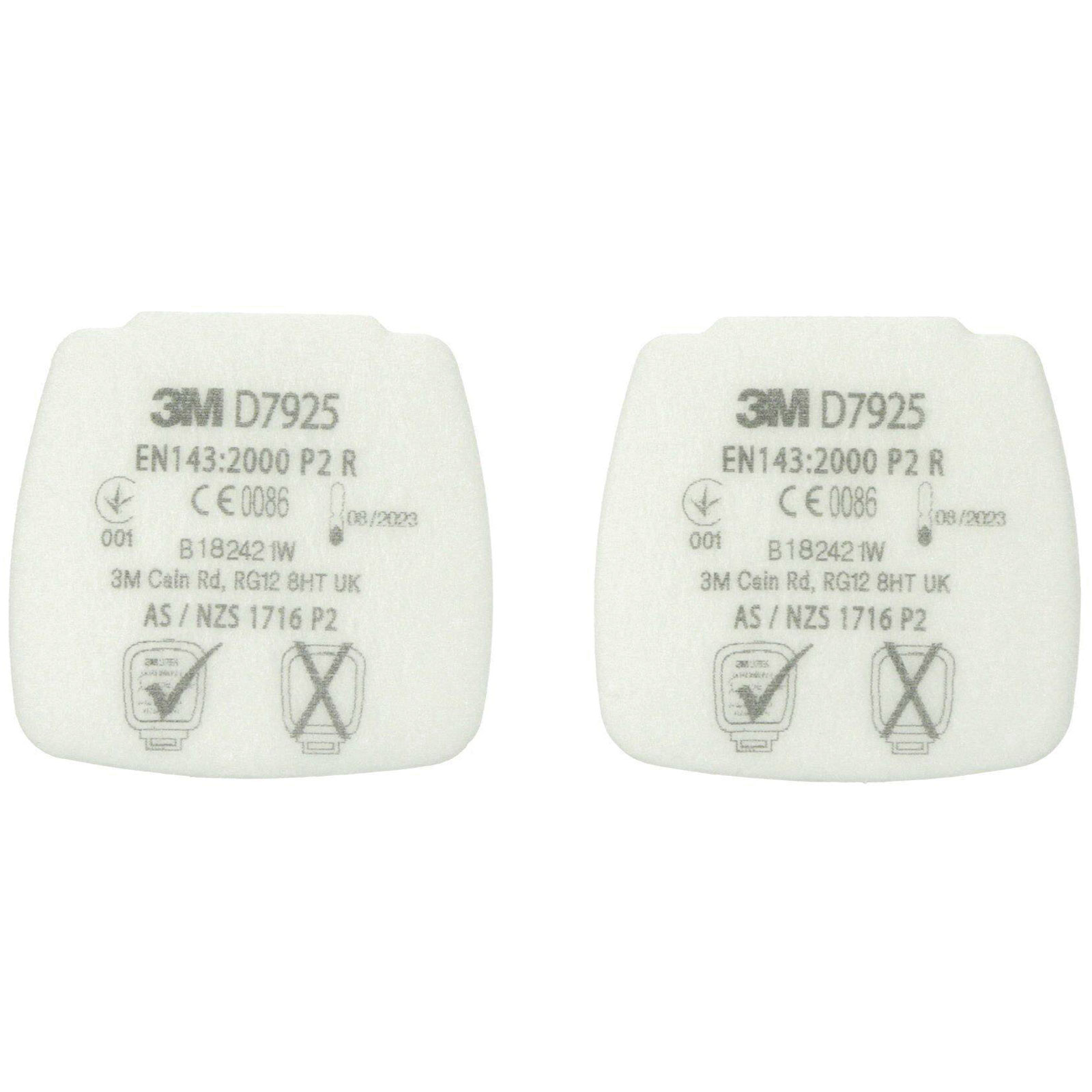 3M D7925 Secure Click P2 R Particulate Filter 4 pc | Rapid Electronics