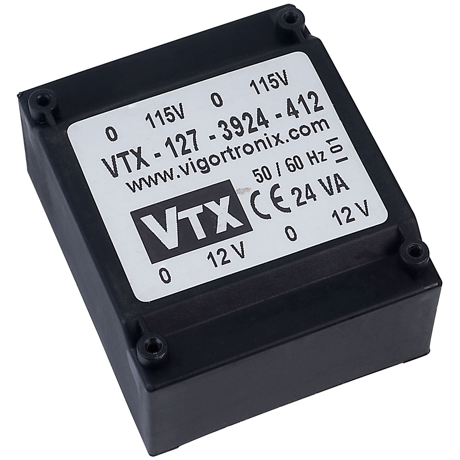 Vigortronix VTX-127-3924-412 Low Profile Encapsulated Transformer 24VA ...
