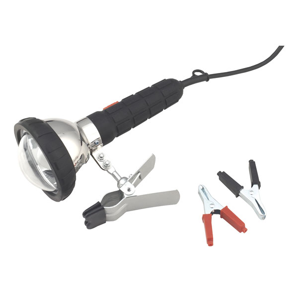 Lead Lamp 24w/12v with 7.5mtr Cable and Battery Clips | Rapid Electronics