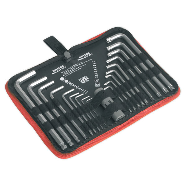 Sealey AK7157 Trx-star and Hex Key Set Long 18pc | Rapid Electronics