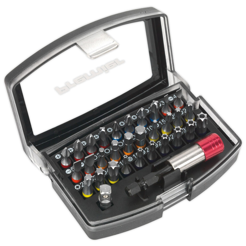 Sealey AK2105 Power Tool Bit Set Colour Coded S2 32pc | Rapid Electronics