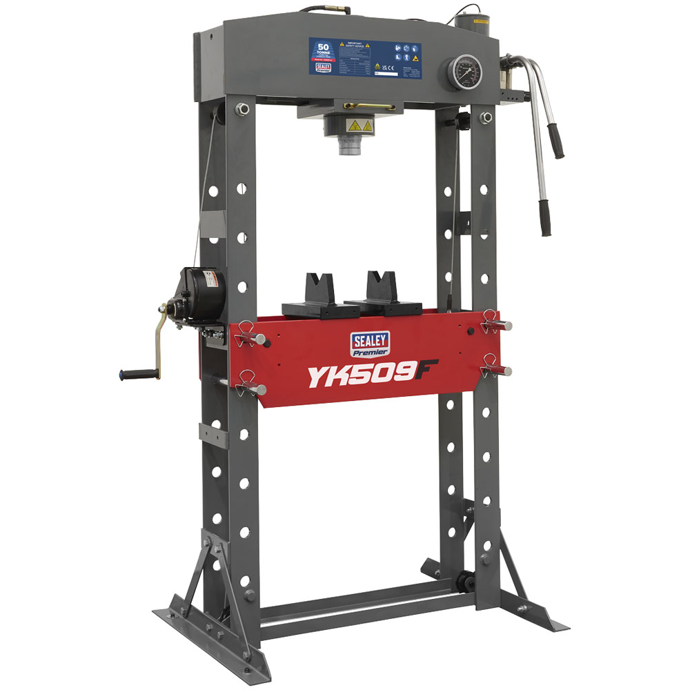 Sealey YK509F Hydraulic Press 50tonne Floor Type | Rapid Electronics
