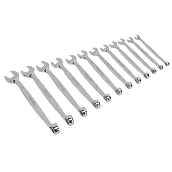 Sealey AK6313 Offset Combination Spanner Set 12pc Metric | Rapid Electronics