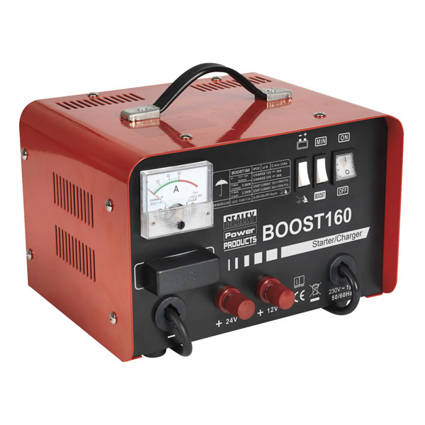 Sealey BOOST160 Starter/Charger 160/30Amp 12/24V 230V | Rapid Electronics