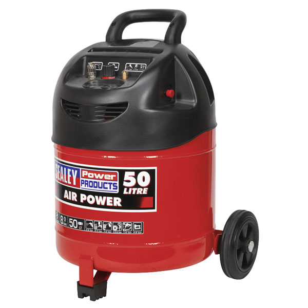 Sealey SAC03250 Compressor 50L Belt Drive 1.5hp Oil Free | Rapid ...