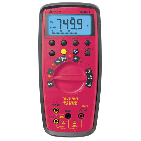 Amprobe 37XR-A Prof DMM True-RMS w Component Logic Test | Rapid Electronics