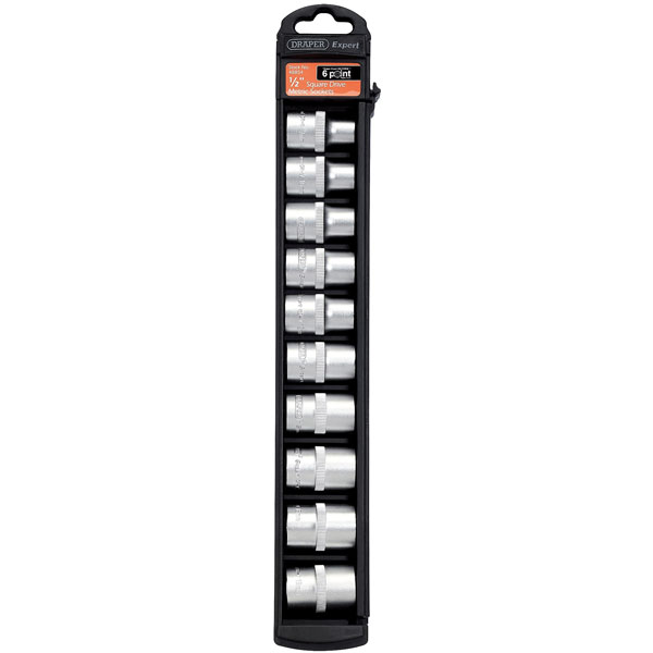 Draper Expert 48854 10 Piece 1/2" Sq. Dr. Set of 6 Point Hi-torq Metric ...