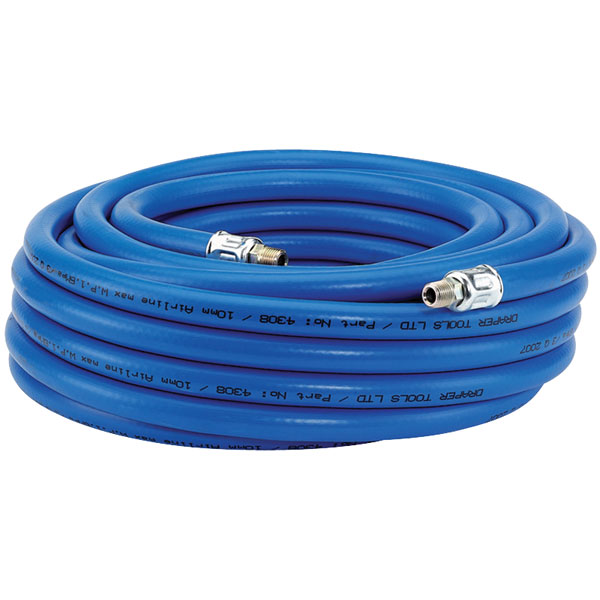Draper 15.2m 1/4" BSP 8mm Bore Air Line Hose | Rapid Electronics