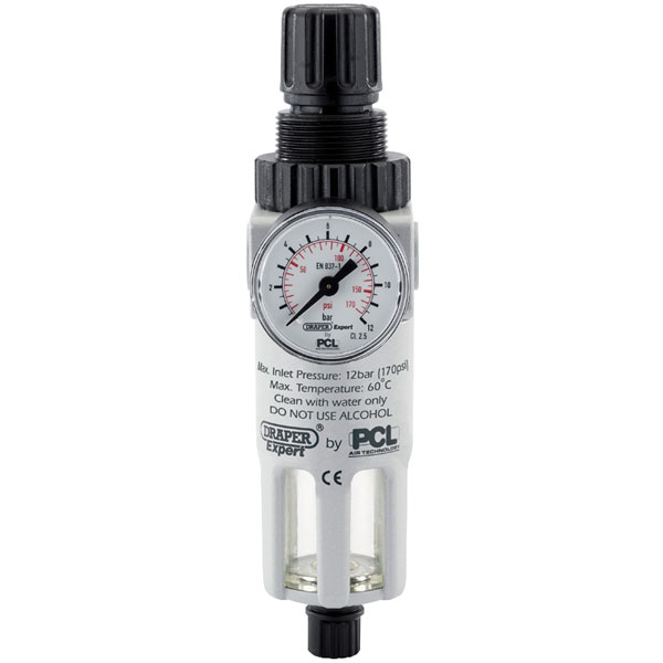 Draper Expert Pcl 1/4" Bsp Combined Filter /regulator Unit | Rapid ...