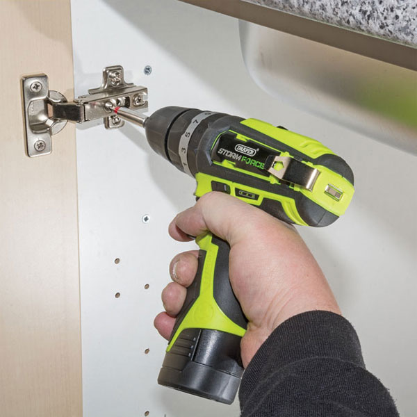Draper 16049 Storm Force 10.8V Cordless Hammer Drill With Li-ion ...