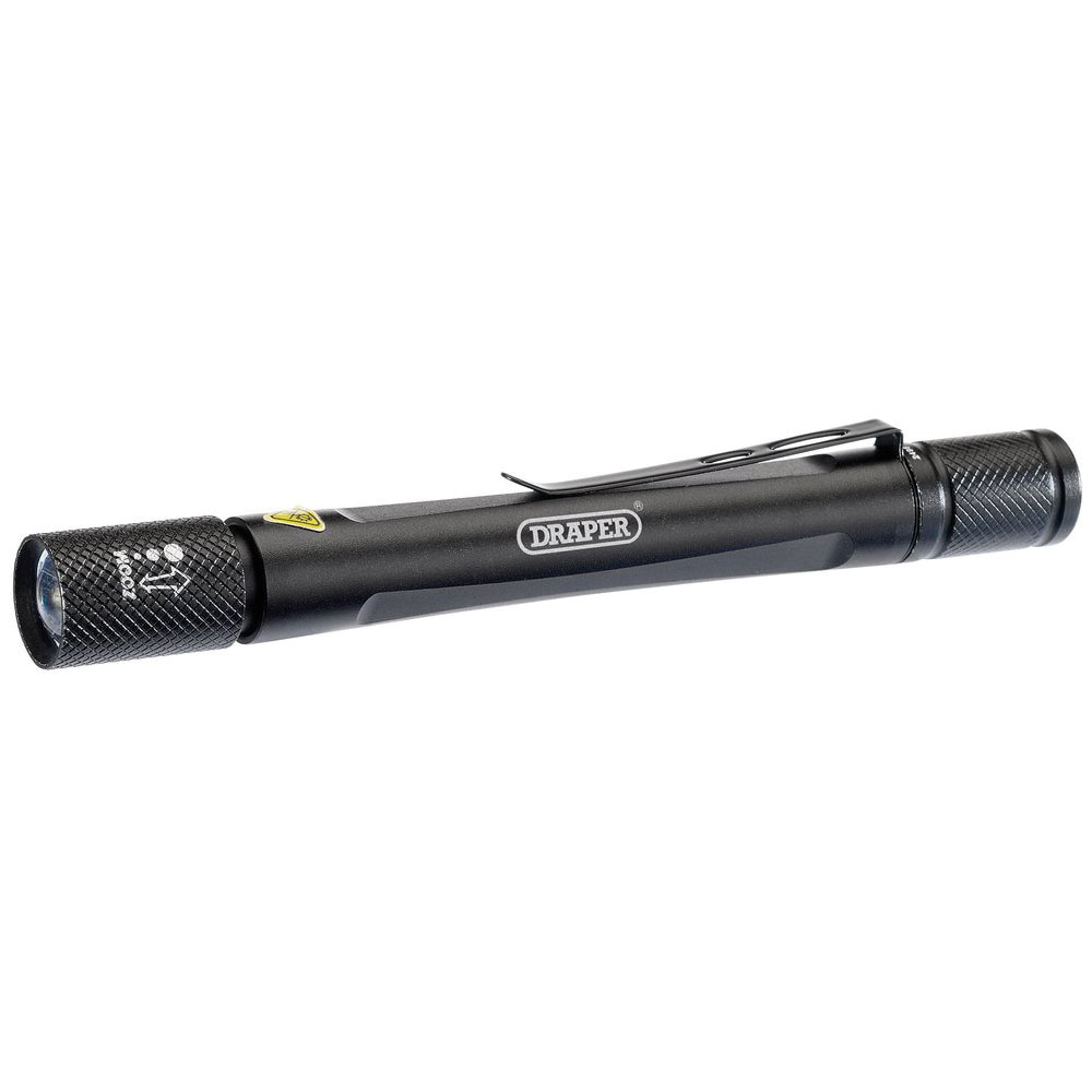 Draper 90098 5W Aluminium Penlight (2x AAA Batteries Supplied) | Rapid ...