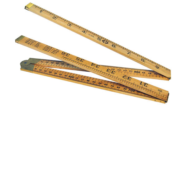 CK Tools T3510 Folding Wooden Rule 1000mm/3' | Rapid Electronics