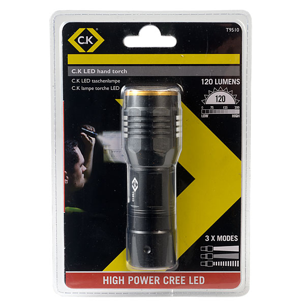 CK Tools T9510 LED Hand Torch 120 Lumens | Rapid Online