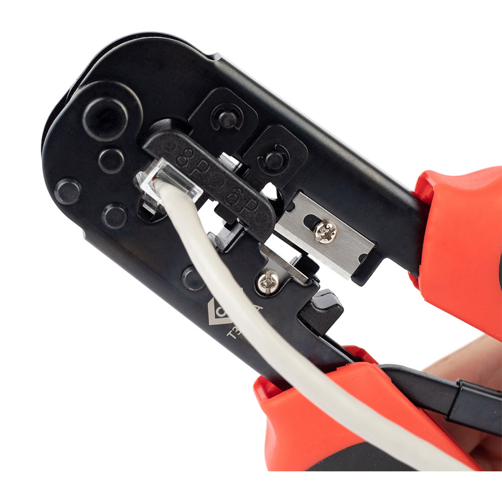 CK Tools T3852A Ratchet Crimping Pliers For Modular Plugs 6/8P | Replenishh