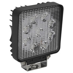 Sealey LED3S Square Work Light with Mounting Bracket 27W LED | Rapid ...