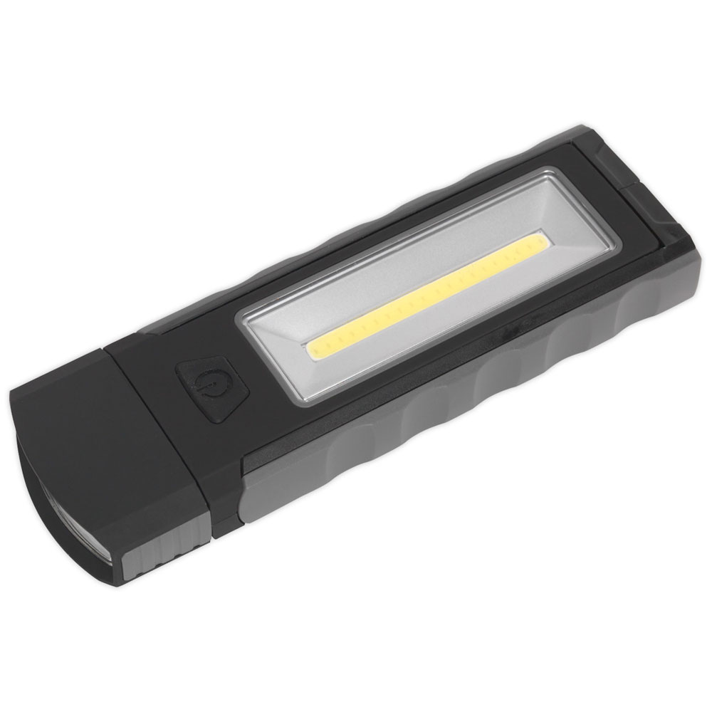 Sealey LED4101GR Magnetic Pocket Light 3W + 0.5W COB LED - Grey | Rapid ...