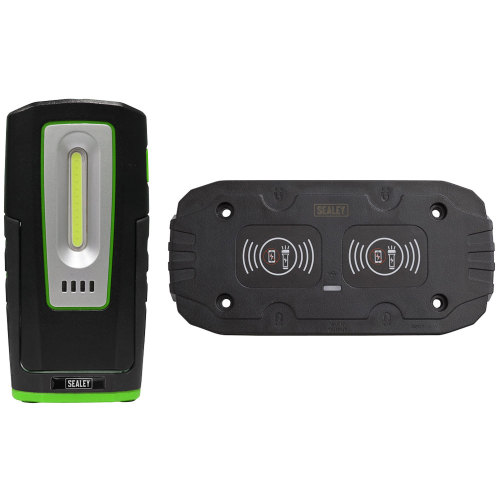 Sealey LEDWCOMBO6 Inspection Lamp 3W & Double Wireless Charging Base ...