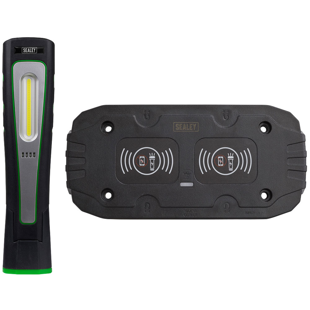 Sealey LEDWCOMBO7 Inspection Lamp 5W & Double Wireless Charging Base ...