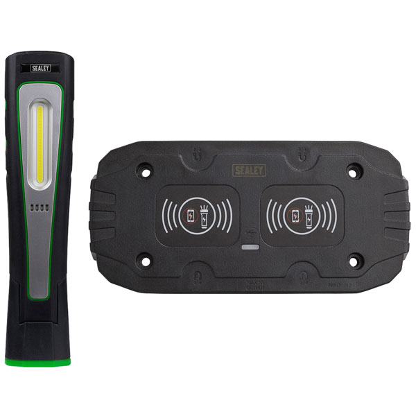 Sealey LEDWCOMBO7 Inspection Lamp 5W & Double Wireless Charging Base ...