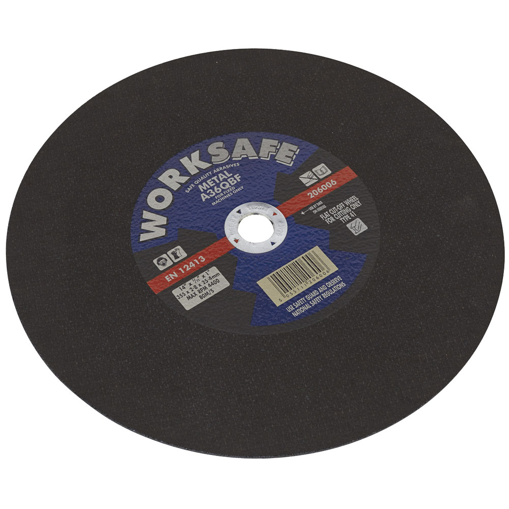 Worksafe 206006 Cutting Disc Flat Metal Chop Saw Ø350 x 2.8 x 25mm ...