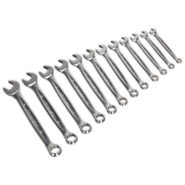Sealey AK63920 Combination Spanner Set 12pc - Metric | Rapid Electronics