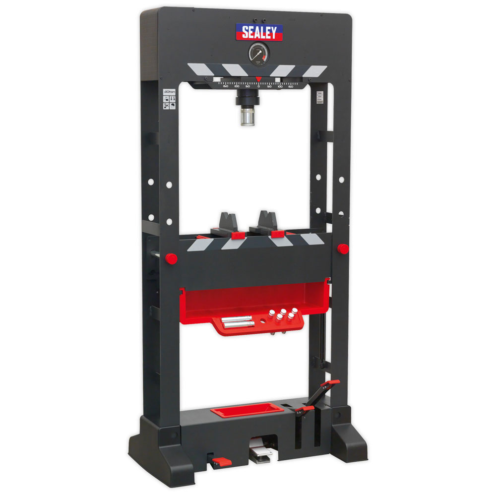 Sealey PPF301 Premier Air/Hydraulic Press 30tonne Floor Type +Sliding ...