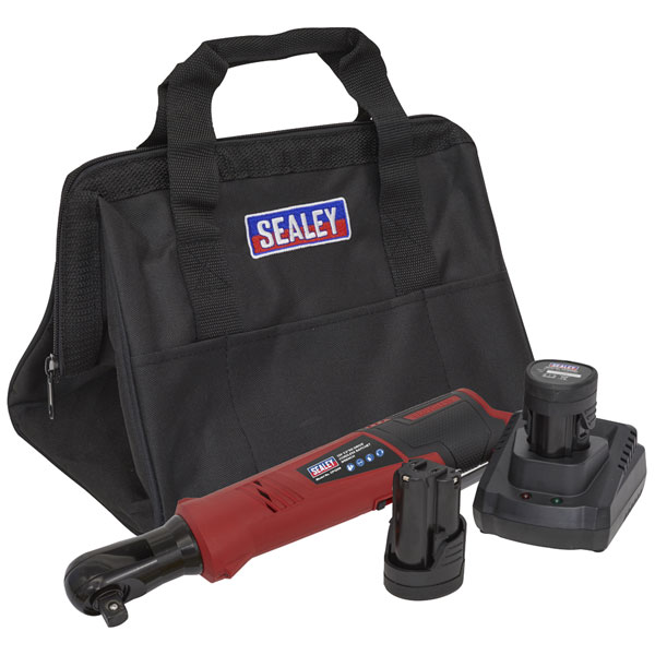 Sealey CP1209KIT Cordless Ratchet Wrench 1/2"Sq Drive 12V Lithium-ion ...