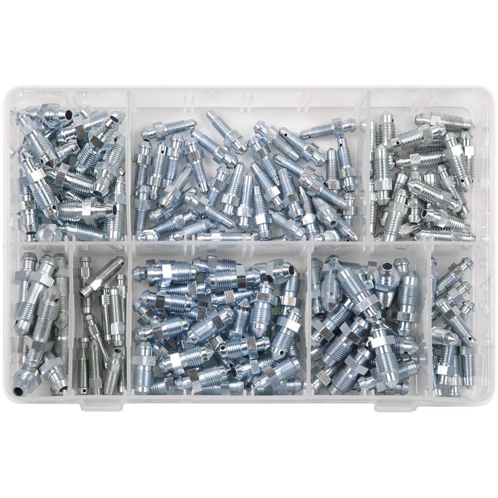 Sealey AB160BN Bleed Nipple Assorted Box 160pc | Rapid Online